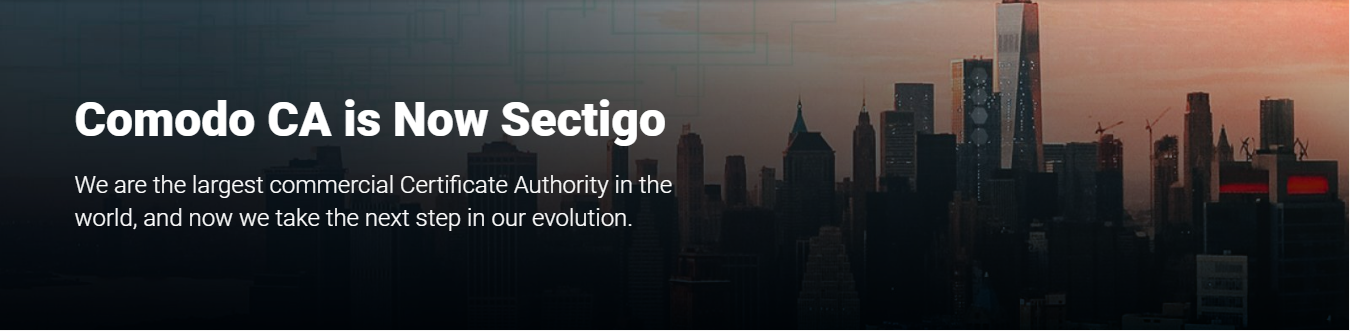 Comodo CA is now Sectigo (Leading SSL Certificate Authority)- Https India