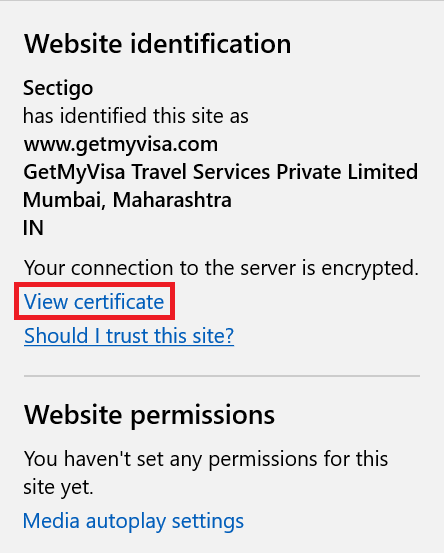 Quick Guide to view SSL Certificate Information on various Web Browsers